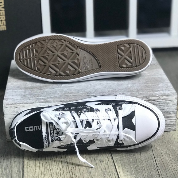Converse | Shoes | Converse Advulc Big Star Print Bw W Authentic | Poshmark